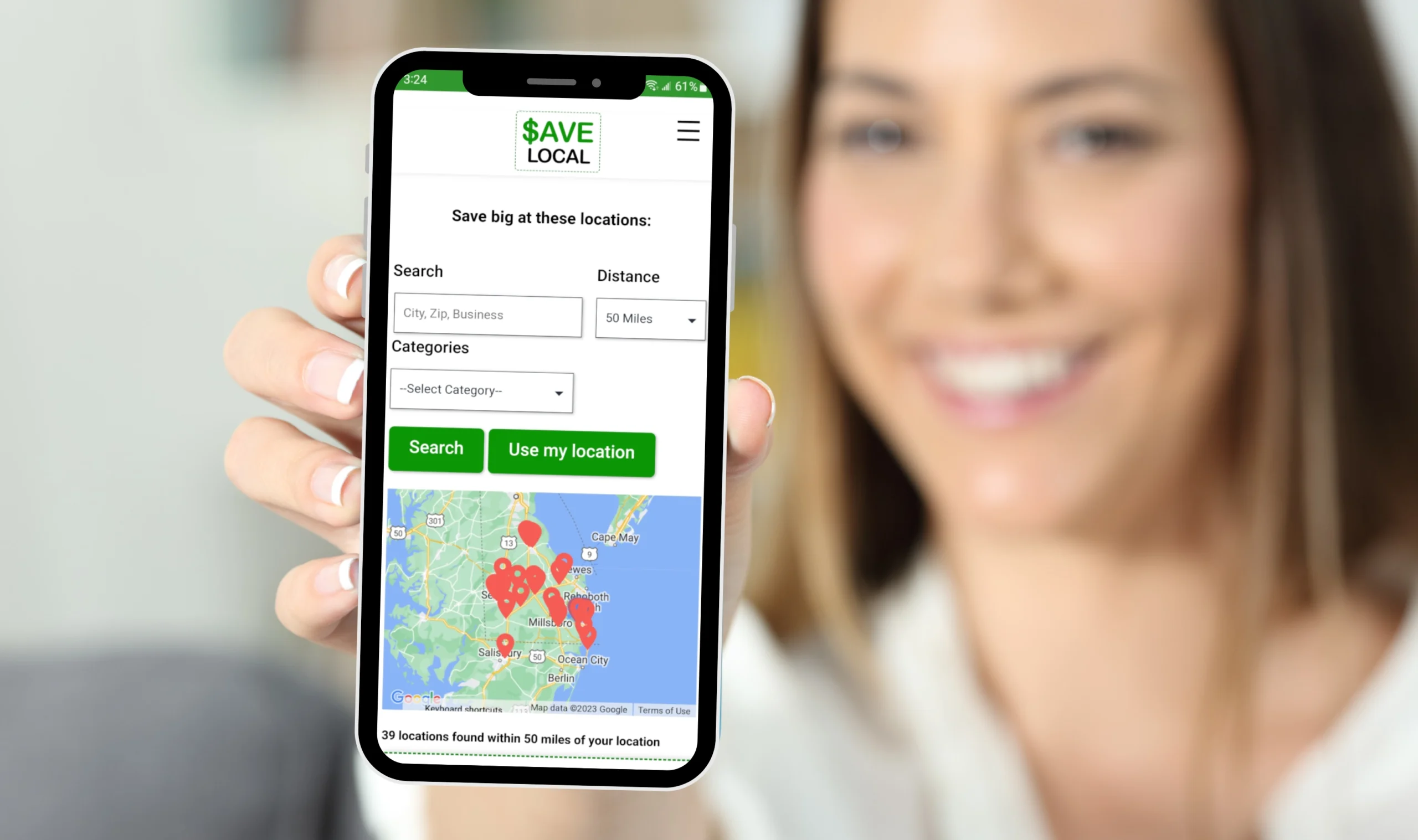 Save Local – Get discounts at local businesses every day!